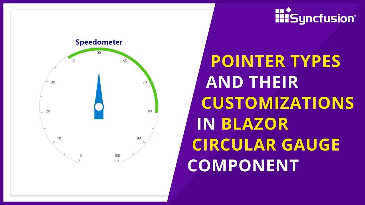 How to Set Different Pointer Types in Blazor Circular Gauge - YouTube