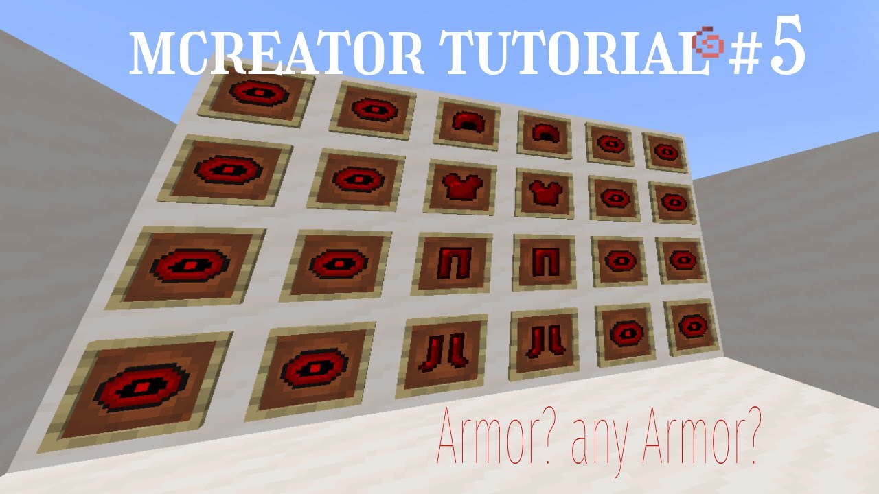 Minecraft Armor modding made easy in Mcreator tutorial #5 2021 - YouTube