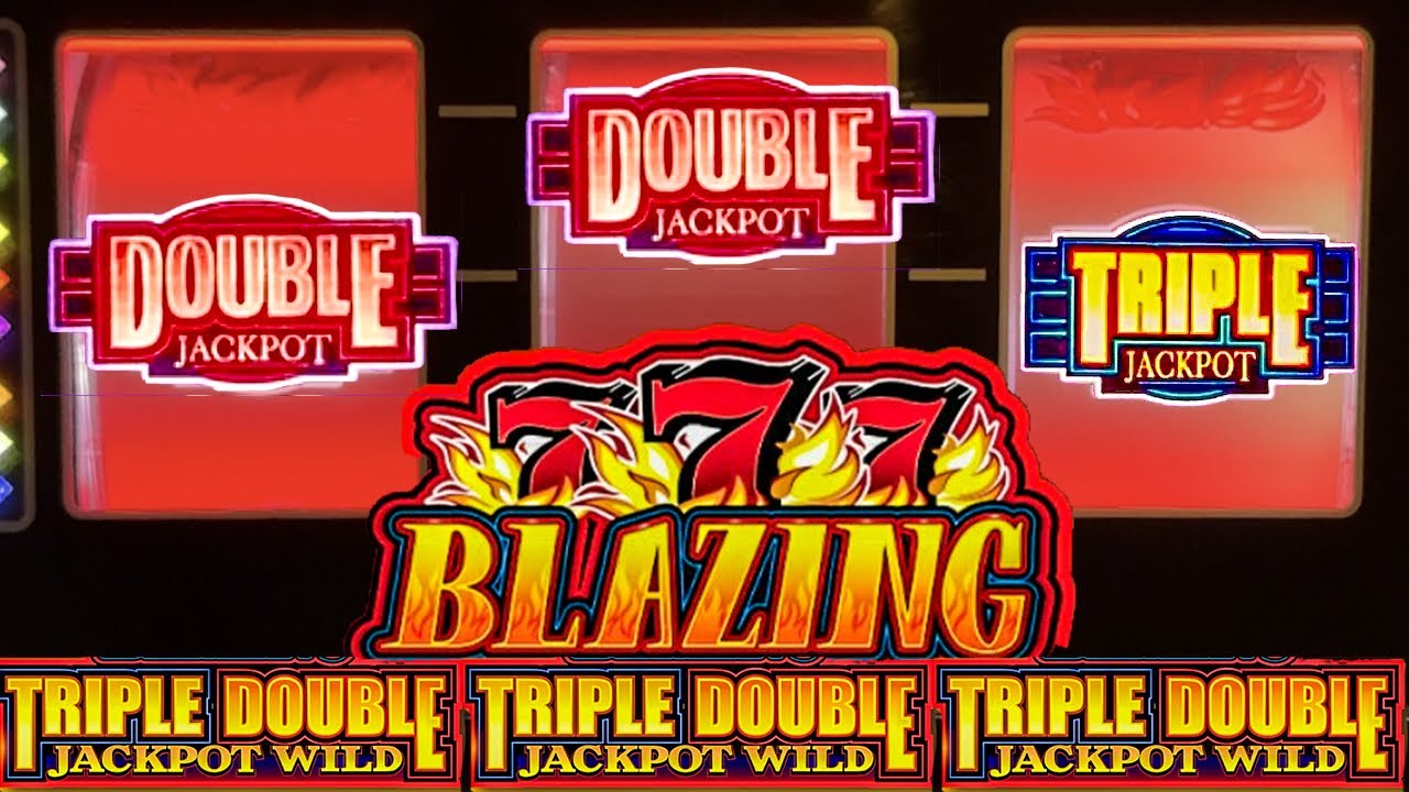 Blazing 777 Triple Double Jackpot Wild Hits Progressive Jackpots - YouTube
