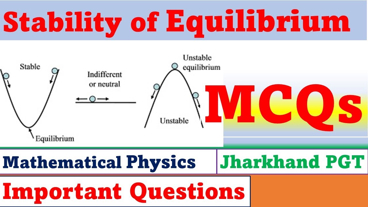 MCQ 2 important questions of stability of equilibrium of system of ...
