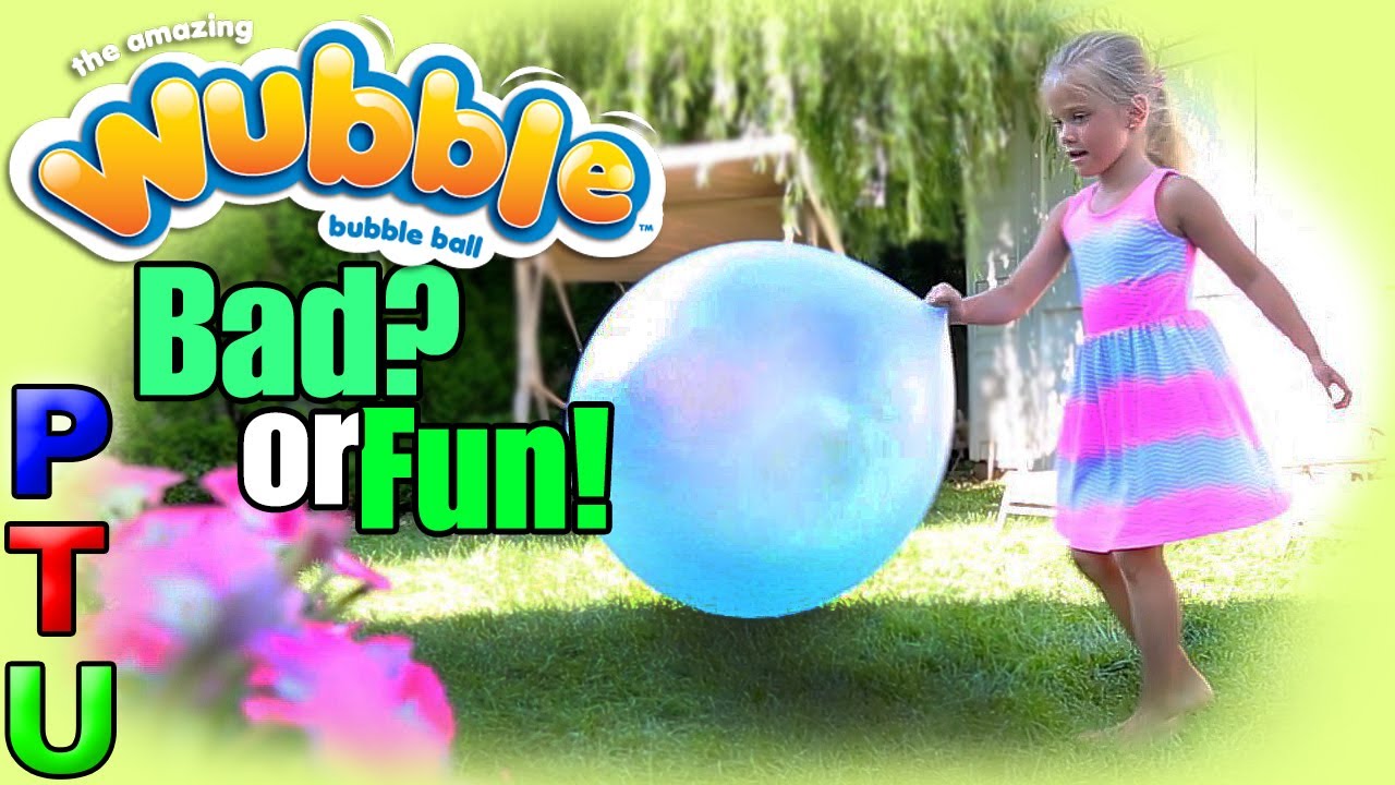 SUPER WUBBLE BUBBLE Ball HONEST Toy Review AMAZING Inflatable Toy Toys ...