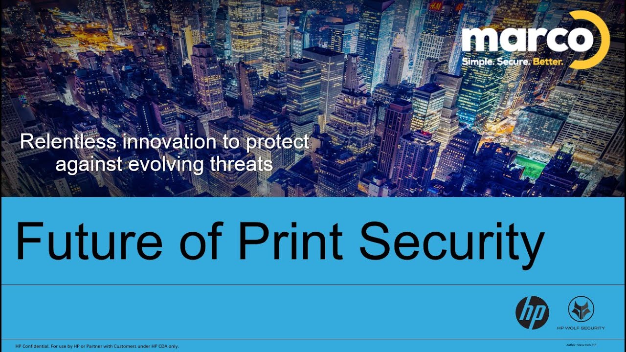 Securing Your Print Environment - YouTube