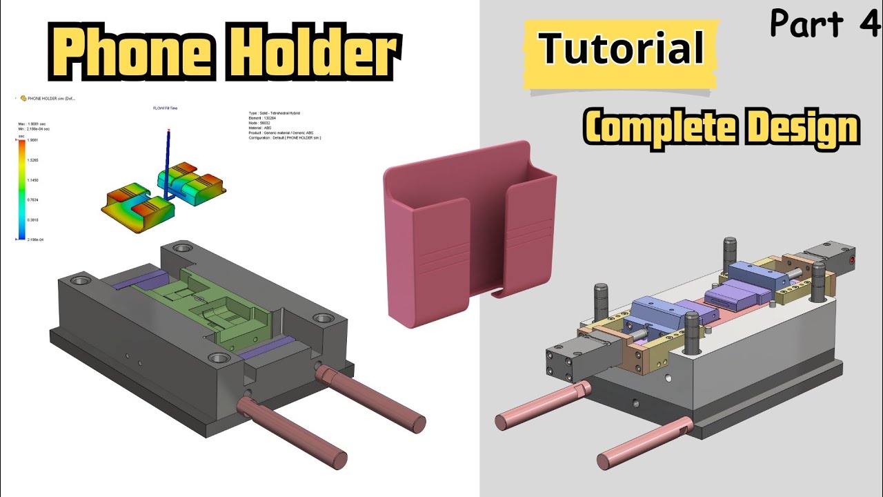 How to make Mold Design Slider with Hydraulic - Phone Holder - YouTube