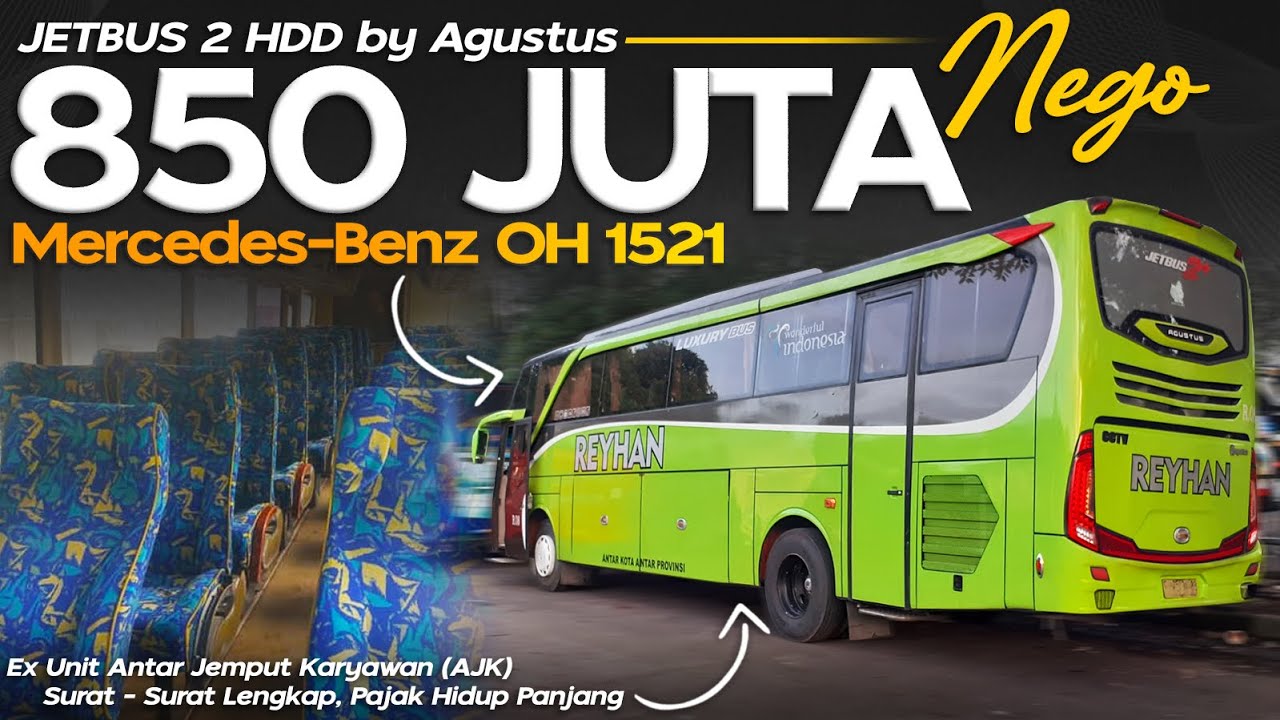 Dijual : 850 Juta Nego - Big Bus Mercy OH 1521 Jetbus 2 HDD by Agustus ...