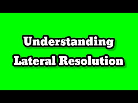 Lateral Resolution of Ultrasound - YouTube