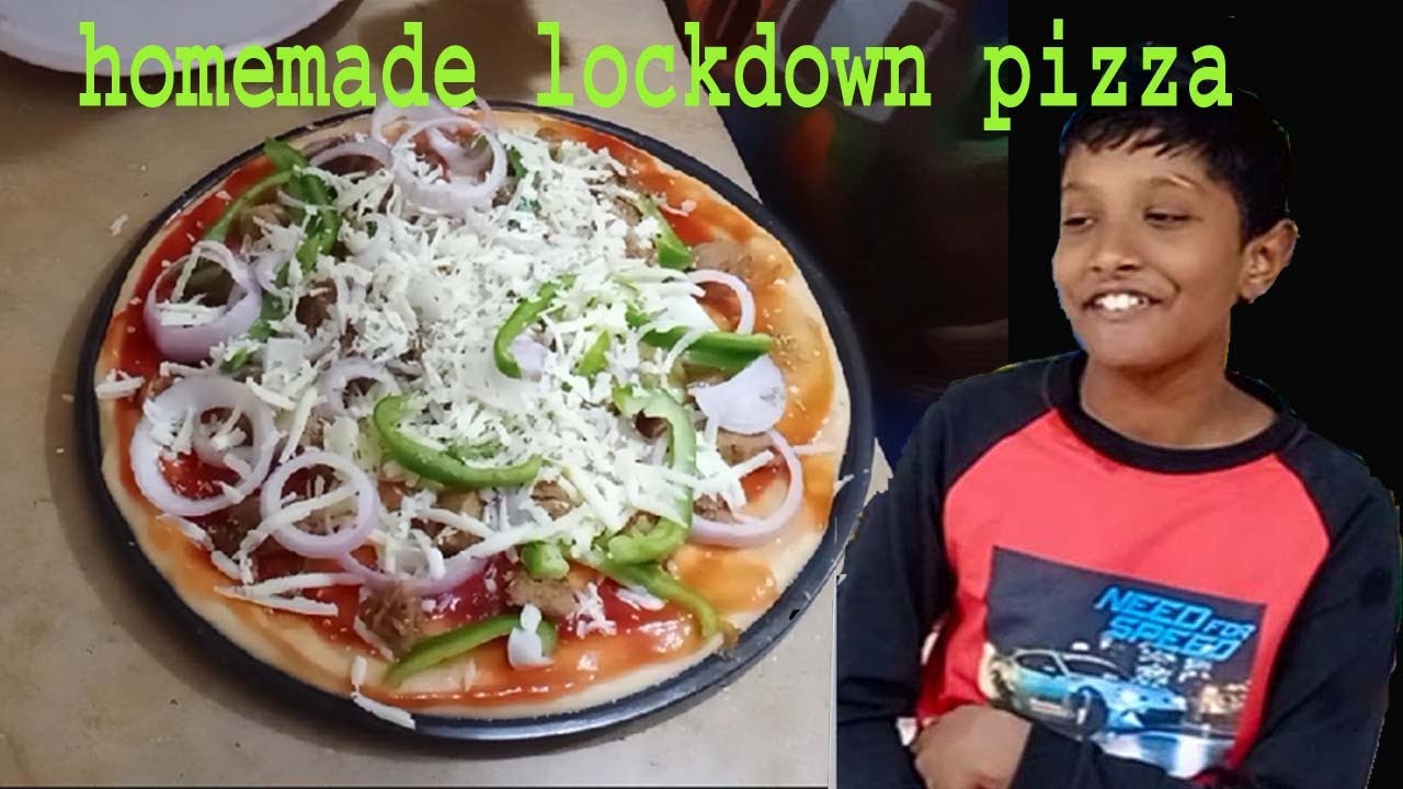 homemade made lock down pizza_how to make pizza_ easy pizza - YouTube