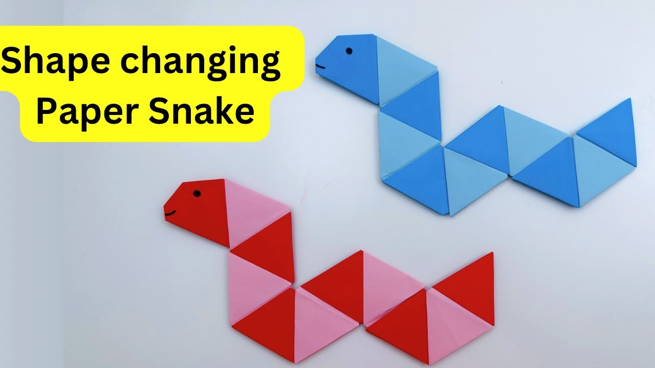 How To Make Easy Paper SNAKE For Kids / Nursery Craft Ideas / Paper ...
