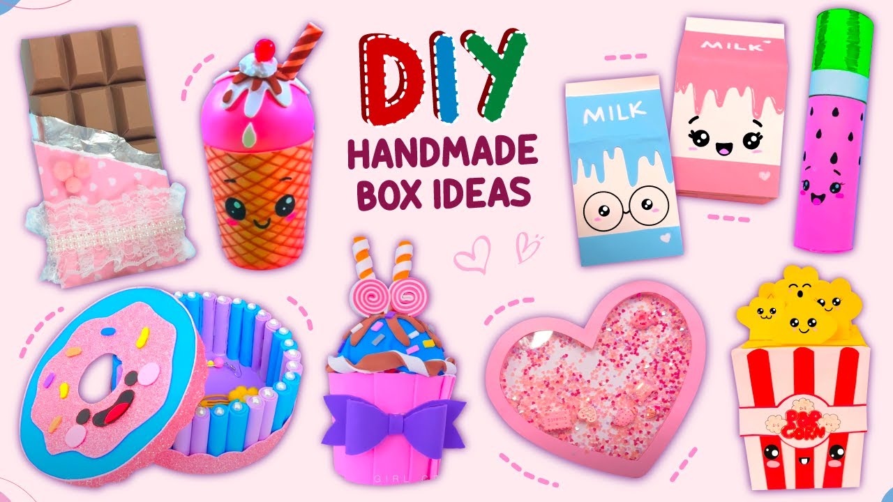 8 DIY AMAZING BOXES - Gift Box - Handmade Organizer and more cute ...