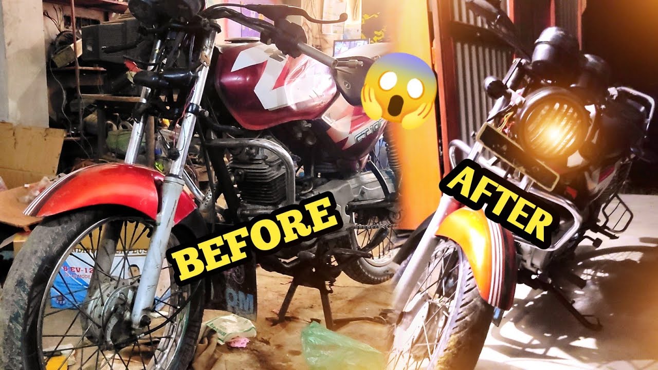 BAJAJ CT 100 modified into CAFE RACER || CAFE RACER BIKE || Motovlog ...