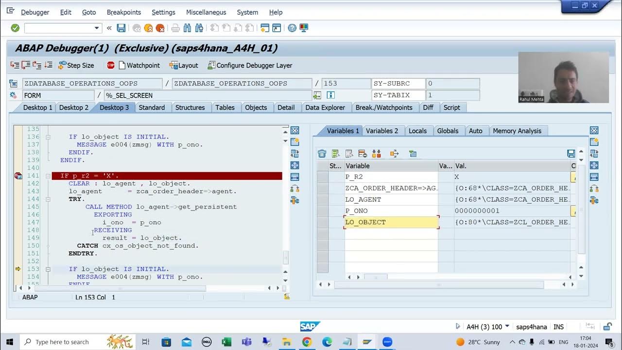 106 - ABAP OOPS - Persistence Class - Database Operations - UPDATE Part1 - YouTube