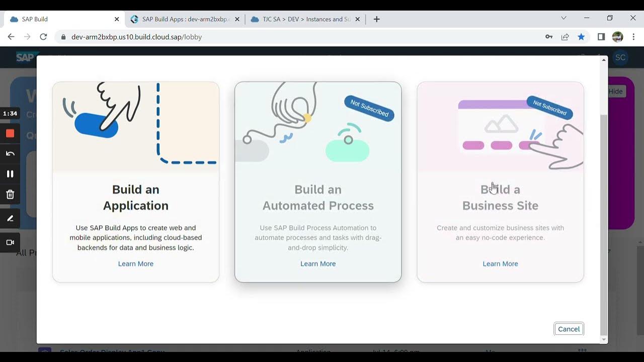 SAP® Build Apps demo - How to create an application from scratch for ELSA by TJC – Part 1 - YouTube