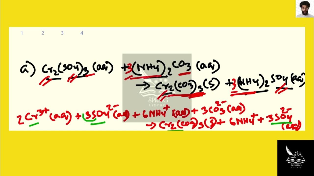 [Chemistry] Write balanced net ionic equations for the reactions that occur in each of the ...