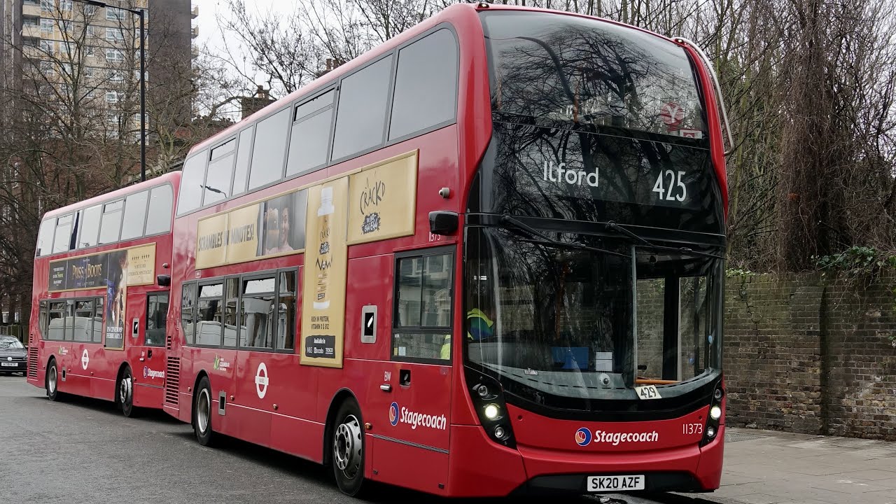 London Bus Route 425 - Clapton to Ilford - Subtitles - YouTube