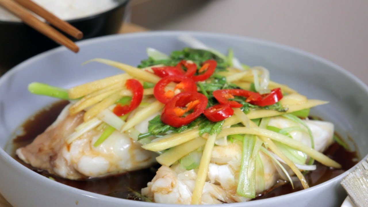 Poisson vapeur à la cantonaise - YouTube