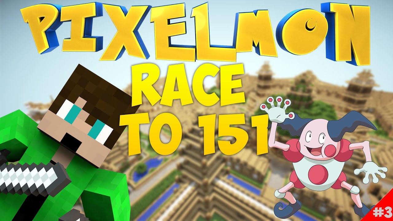 Minecraft Pixelmon 3.1: Race to 151 - Ep. 3 "Mr Mime is Mine" - YouTube