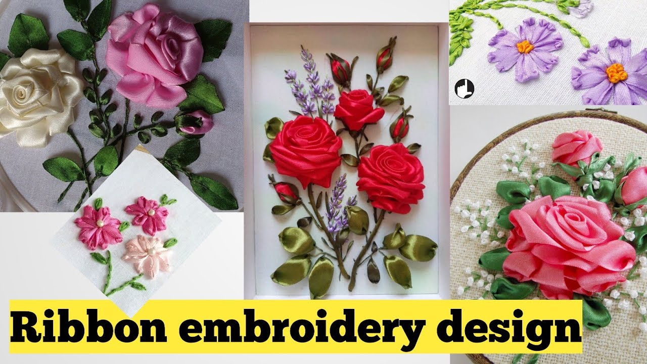 15+ Amazing Ribbon Embroidery Design / Easy Ribbon Embroidery New ideas ...