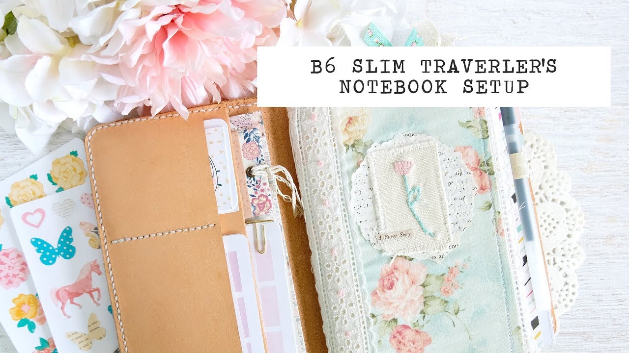 B6 Slim Traveler's Notebook Setup - YouTube