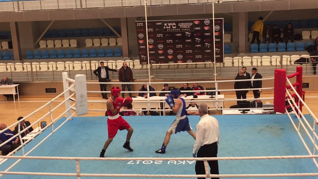 Emin ibrahimov Azerbaycan cempionati 1-ci doyuw ve 1-ci raund (qirmizi ...