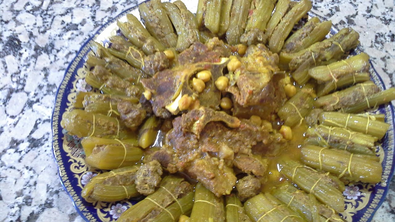 طاجين الخرشوف محشي -tadjine aux cardons farcie - YouTube