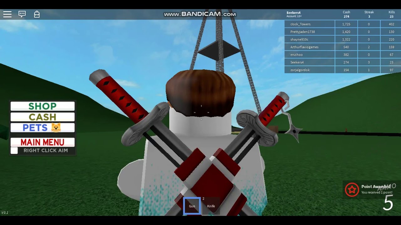 First Time Playing Roblox Gun Simulator! - YouTube
