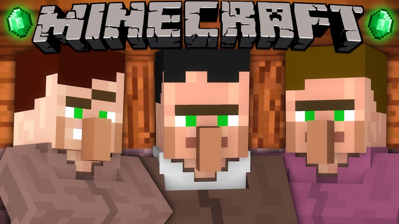 If Villagers Had Hair - Minecraft - YouTube