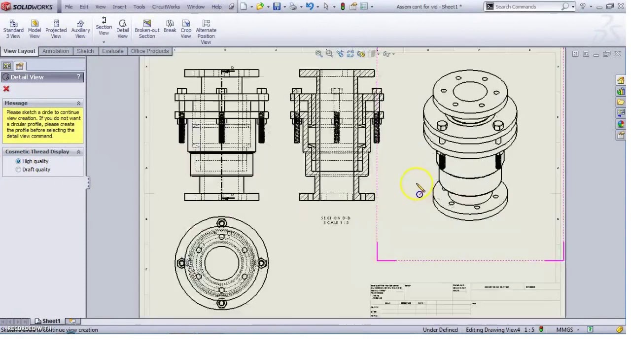 Assembly of Expansion Joint Part 5 Drafting of Assembly drawing - YouTube
