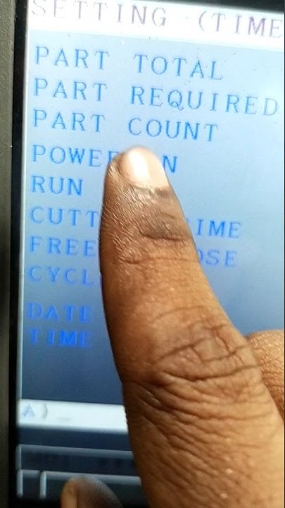 How to part count change in CNC Machine.?! - YouTube