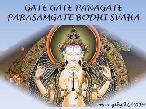 GATE GATE PARAGATE PARASAMGATE BODHI SVAHA 108 X Pengulangan dengan ...
