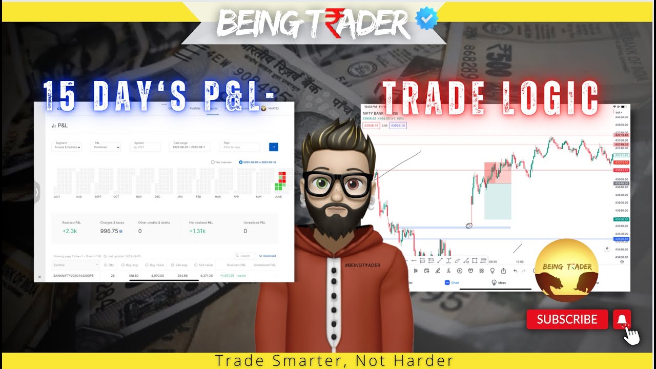 Today Trade Logic & 15 DAYS P&L STATEMENT l #SelfTrade - YouTube