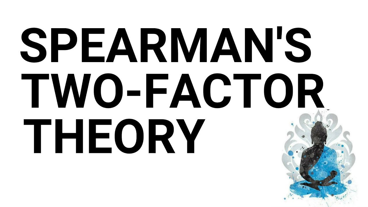 Spearman's Two Factor Theorem - YouTube