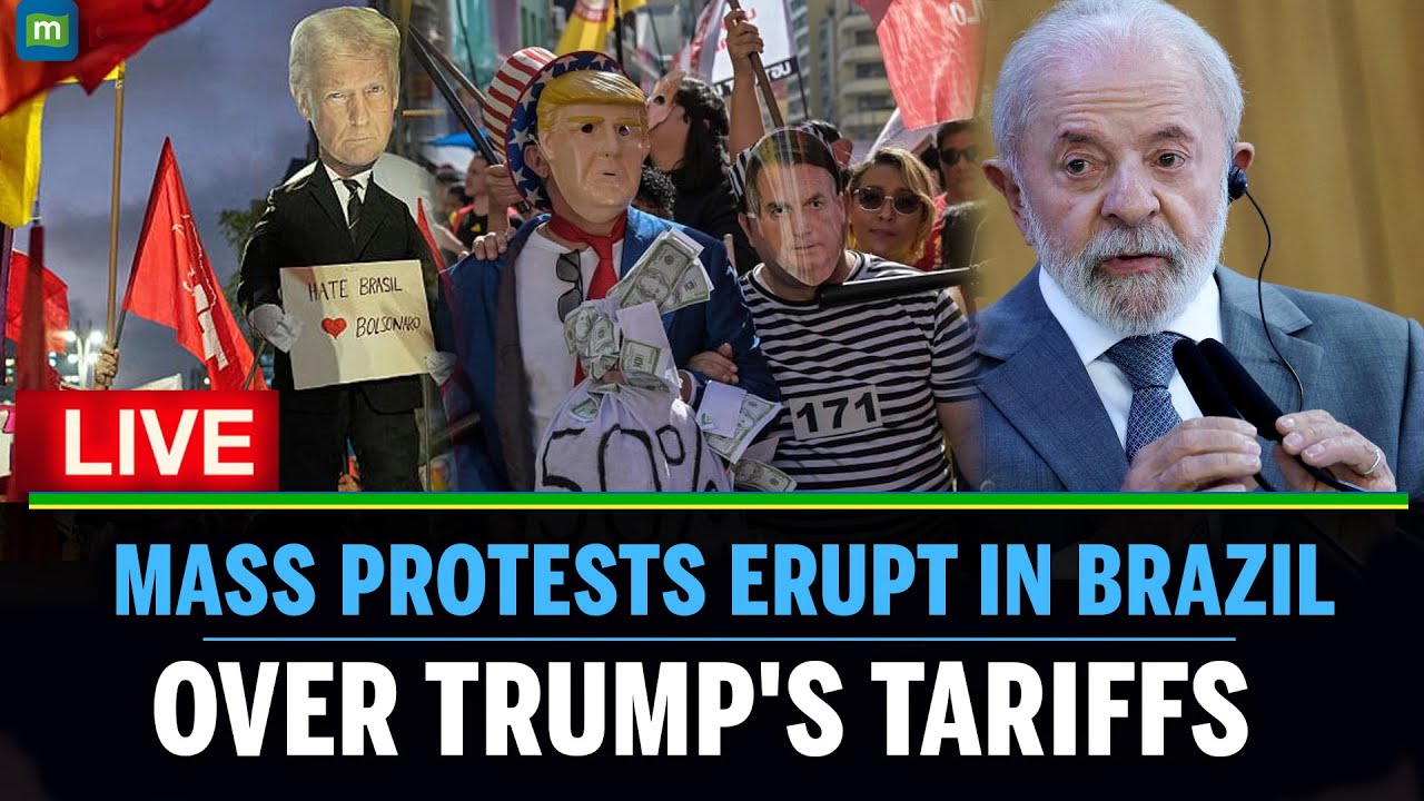 LIVE: MASSIVE Anti-Trump Protests ERUPT In Brazil Over Trump's Tariff ...