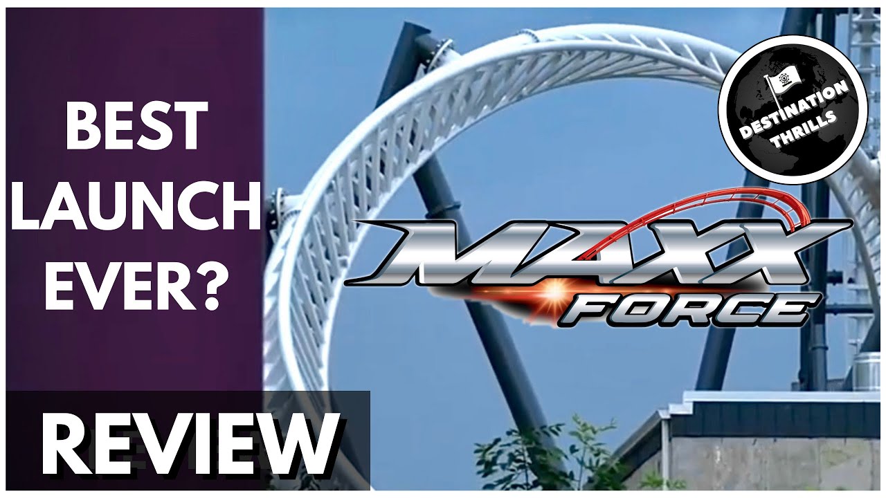 Best Launch Coaster In America? Maxx Force at Six Flags Great America ...