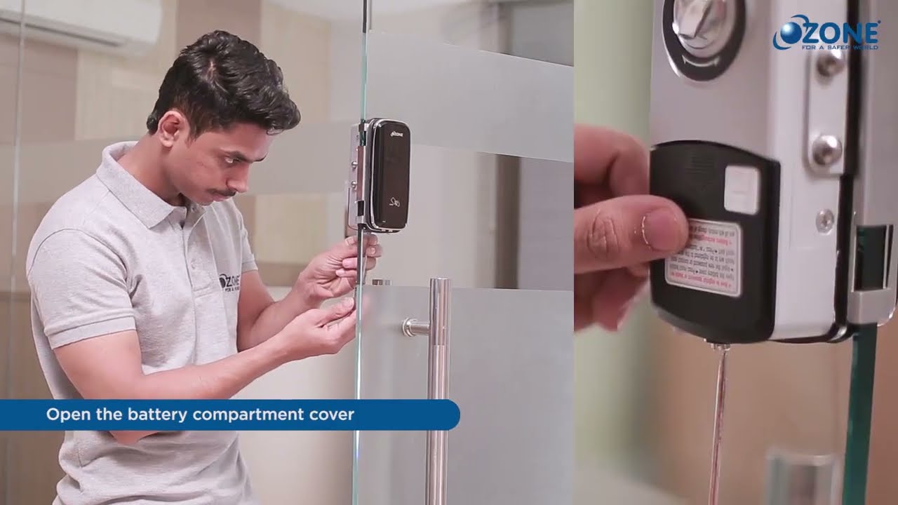 RFID Card Digital Lock for Glass Doors | Operating Guide | Ozone - YouTube