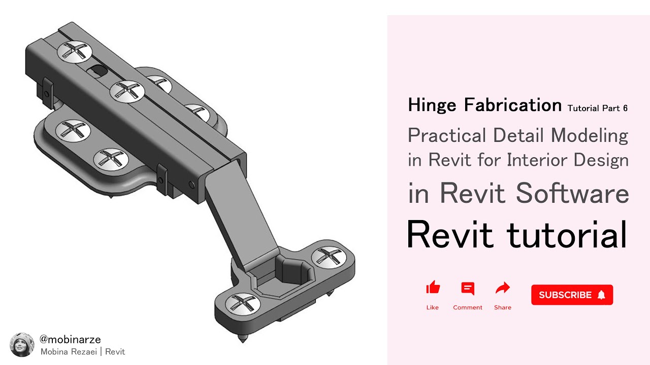 Hinge Fabrication Tutorial Part 6 (Practical Detail Modeling in Revit ...