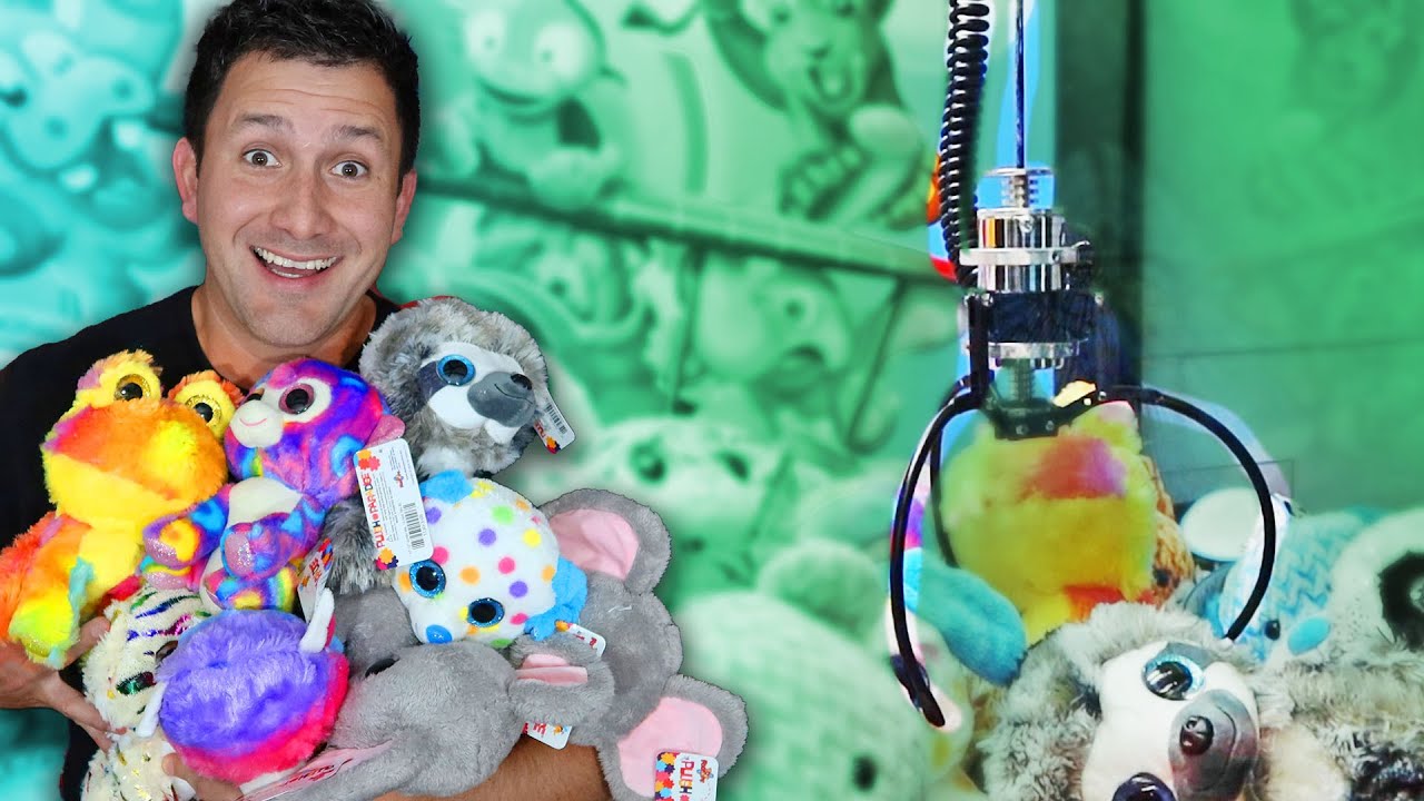He is a beast at this Claw Machine! - YouTube