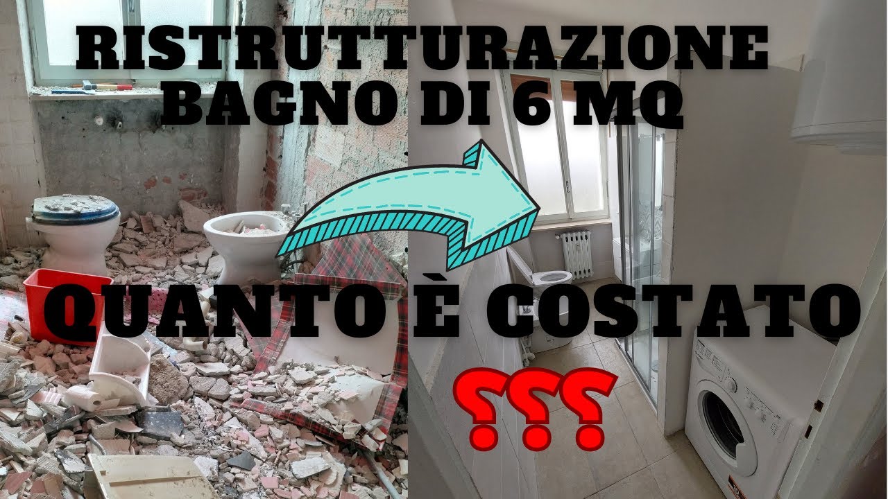 ristrutturazione bagno piccolo di 6 mq- quanto è costato? - YouTube
