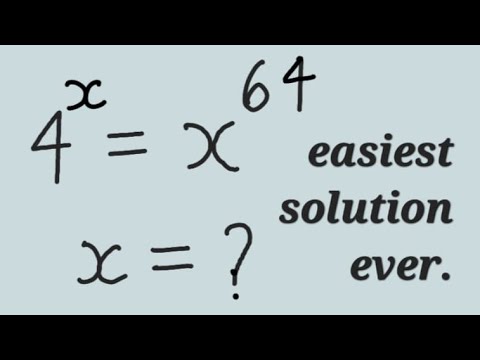 Solve x64=4xx 64 =4 x in Seconds! | Math Shortcut for Everyone - YouTube