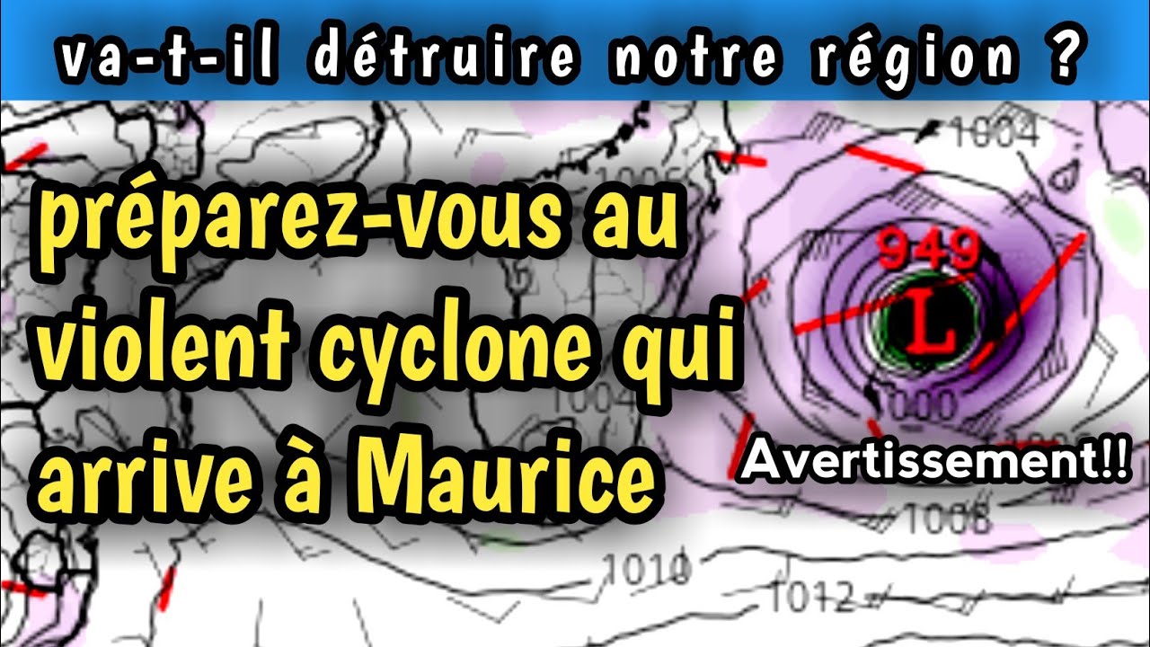 Le violent cyclone Belal se trouve désormais à 800 km de Maurice et de ...