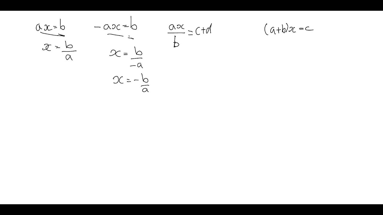 Transforming equations type 1 - YouTube