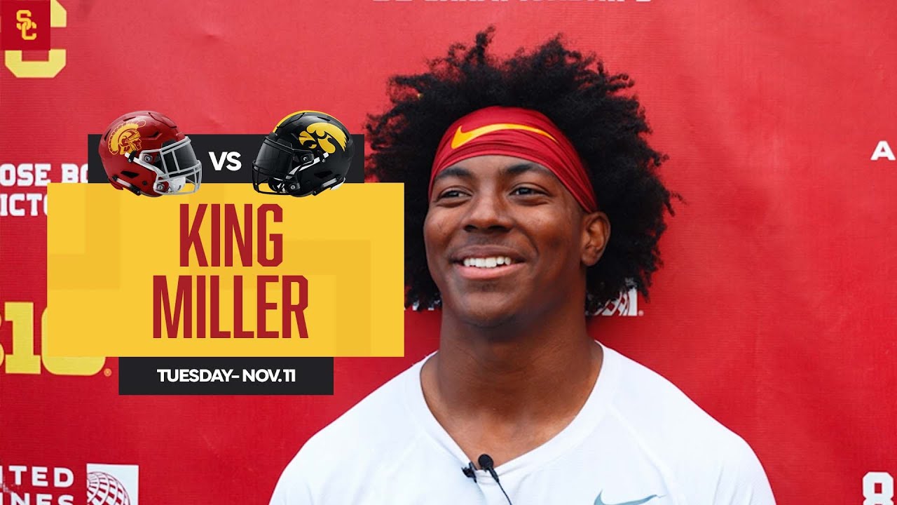 USC RB King Miller | Tuesday of Iowa Week - YouTube