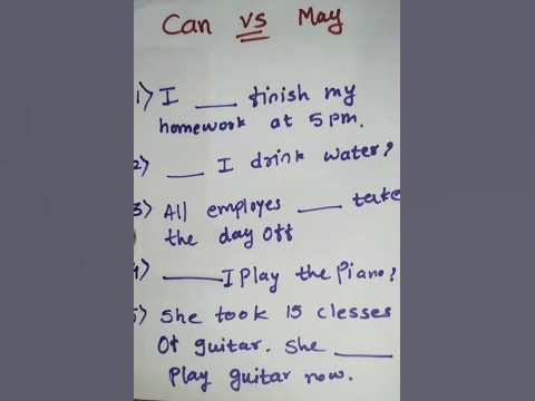 Difference between can and may. When to use can and may. Difference ...