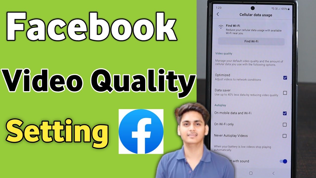 How to change facebook video quality | Facebook Video quality settings ...