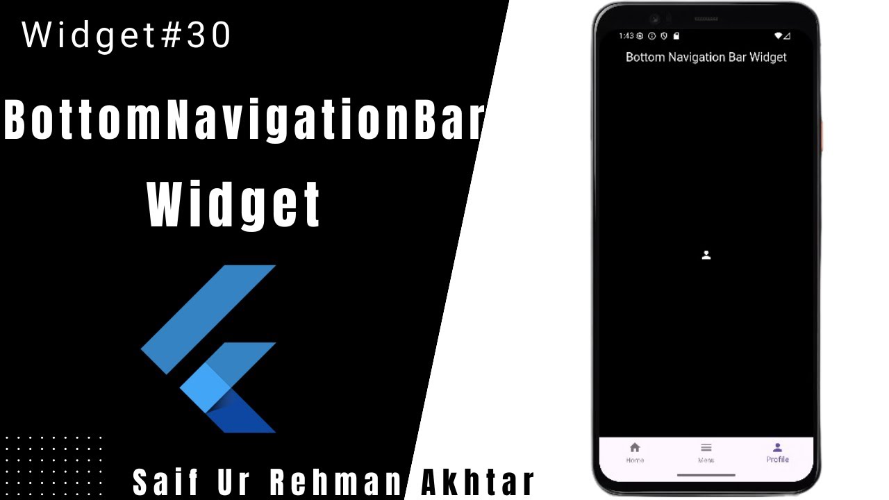 BottomNavigationBar Widget Explained (Urdu/Hindi) | Flutter 215 Widgets Series - YouTube