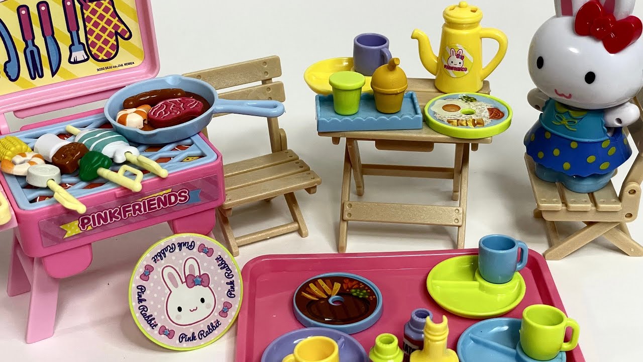 8 Minutes Satisfying with Unboxing Rabbit Camping Set ASMR (No Music ...