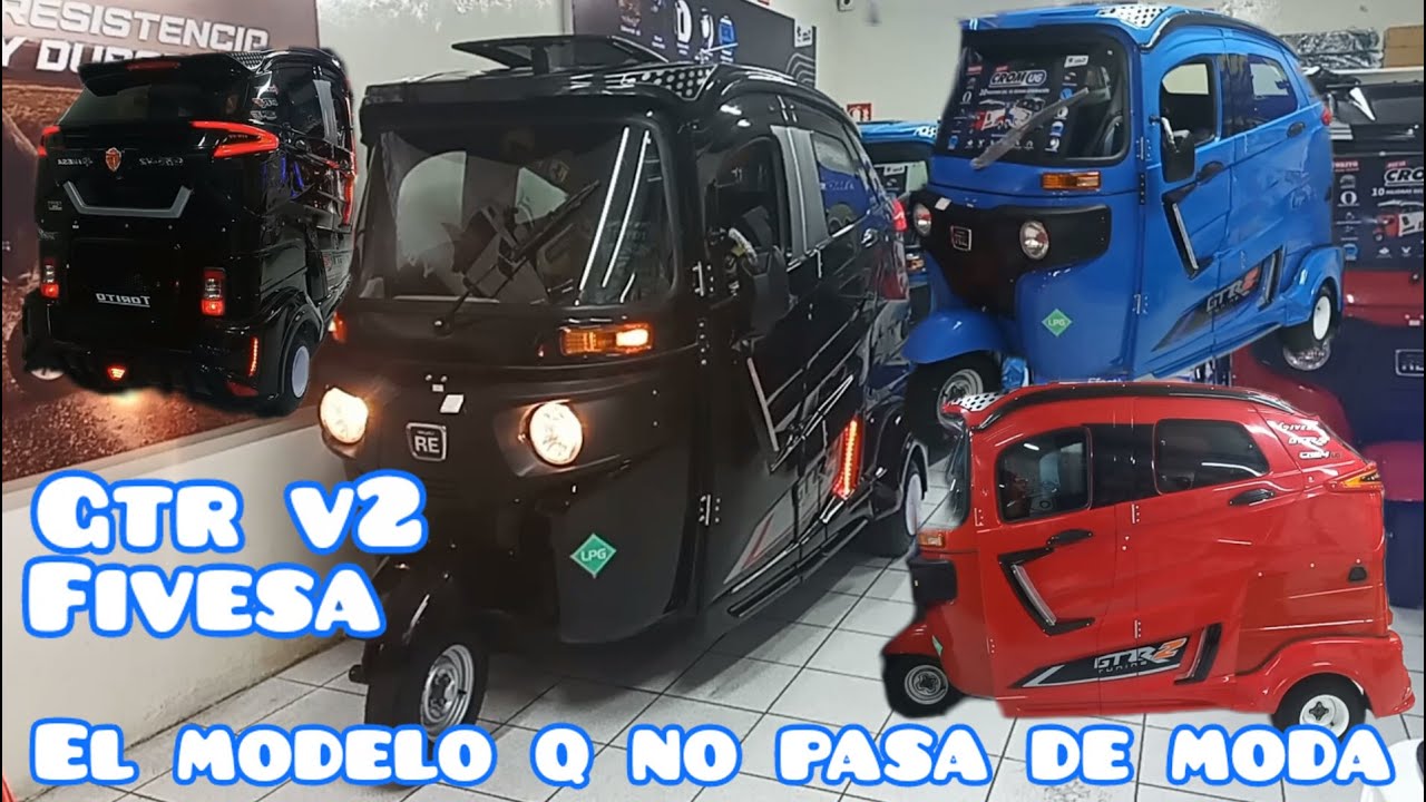 ELEGANTE DISEÑO Q NO PASA DE MODA GTR V2 en fibra FIVESA MOTOTAXI BAJAJ ...