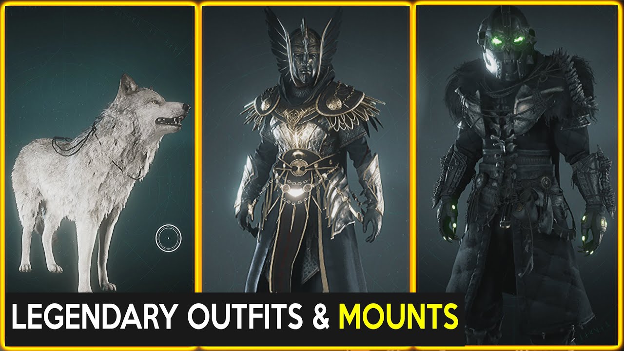 Assassin's Creed Valhalla - All Legendary Skins - YouTube