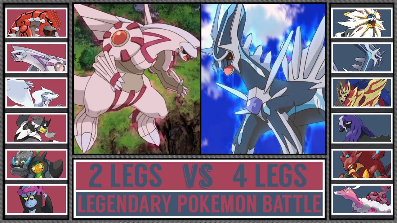 Legendary Pokémon Battle: 2 LEGS vs 4 LEGS - YouTube