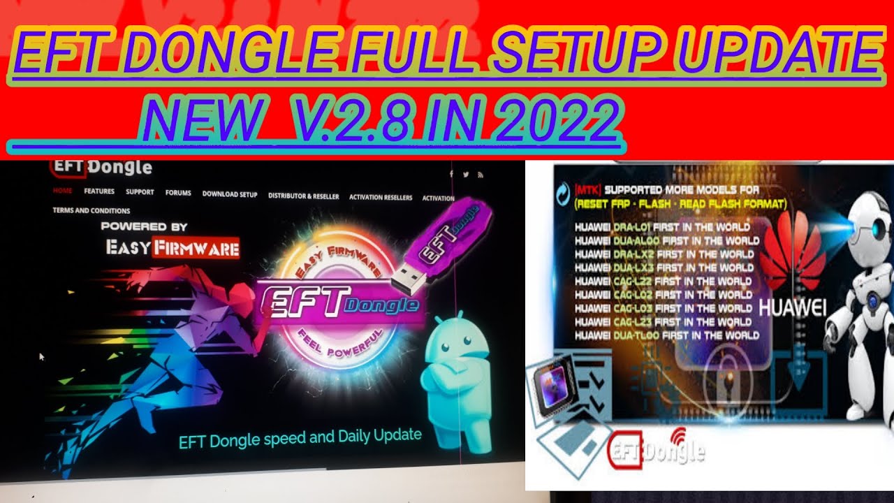 EFT DONGLE FULL SETUP V.2.7|SUPORT NEW MODELS 2022 - YouTube