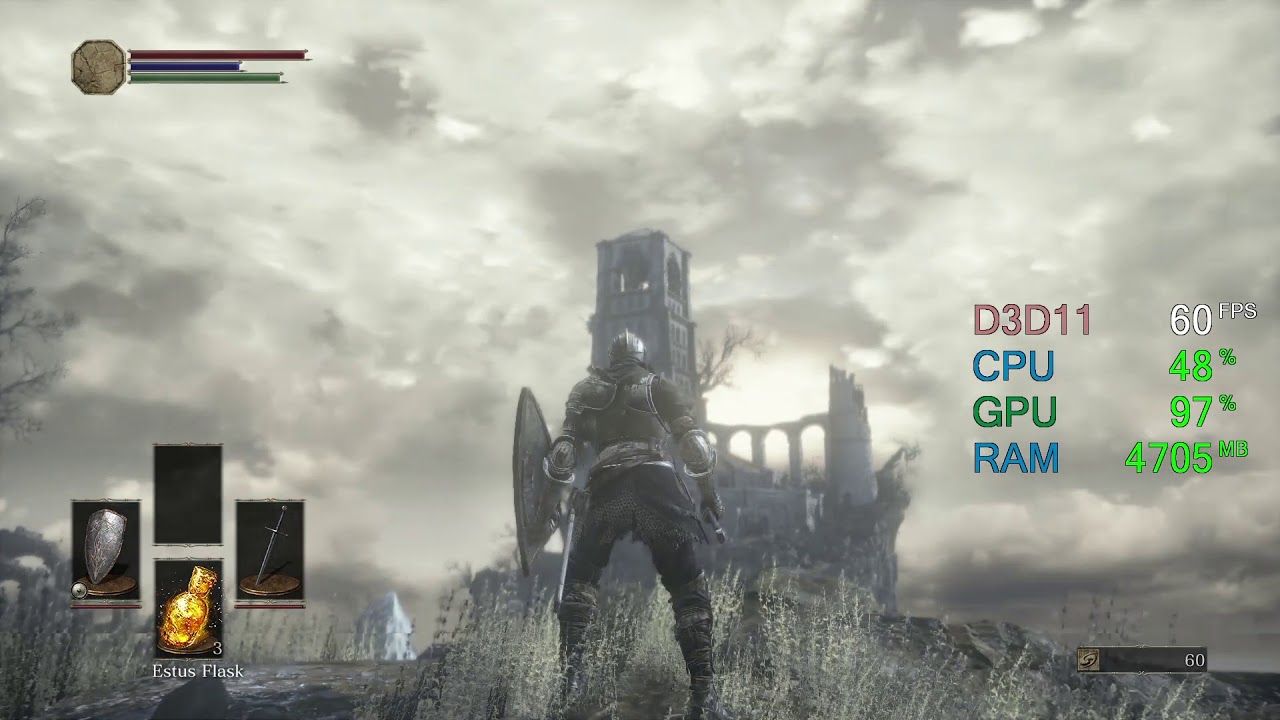 GeForce GTX 1050 ti -- Intel Core i3-8100 -- Dark Souls III FPS Test ...