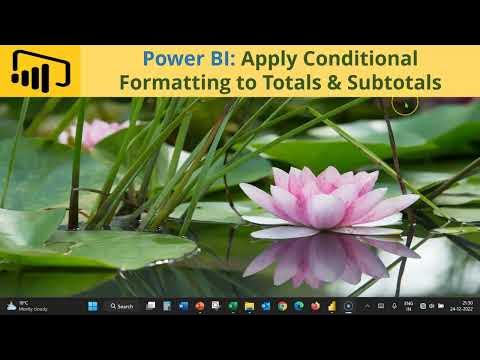 Tutorial: Power BI: Apply Conditional Formatting to Totals & Subtotals ...